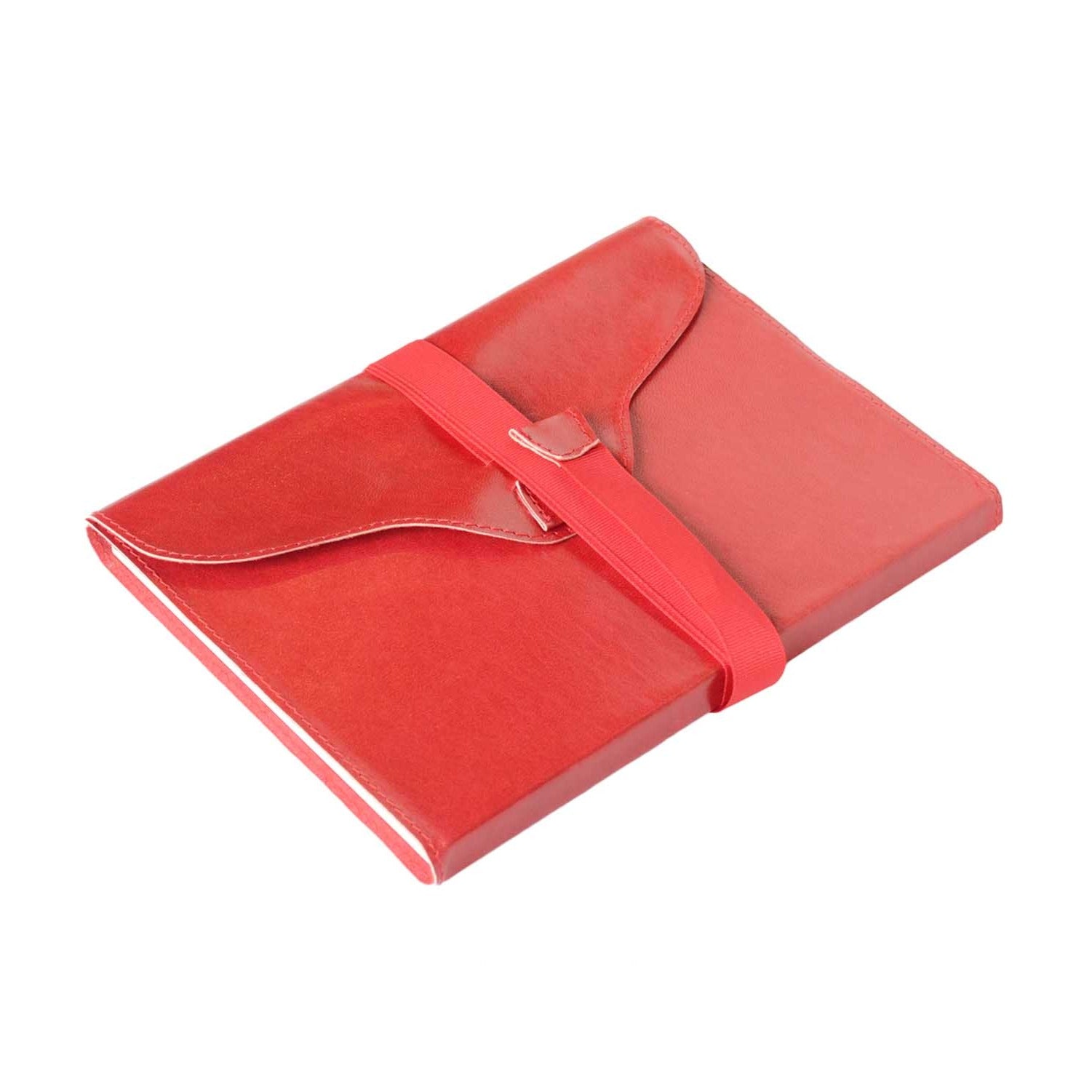 Libreta Porta Notas con Listón - Media Carta / Negro - Piel Canela